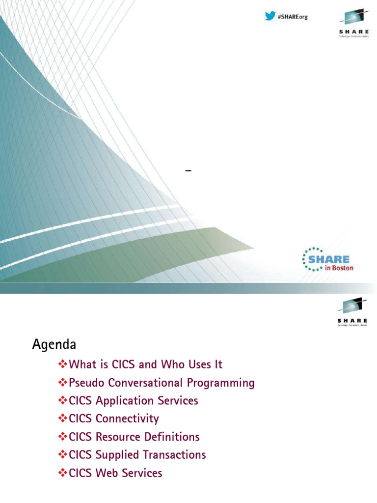 CICS Introduction and Overview | PDF | Database Transaction | Programming