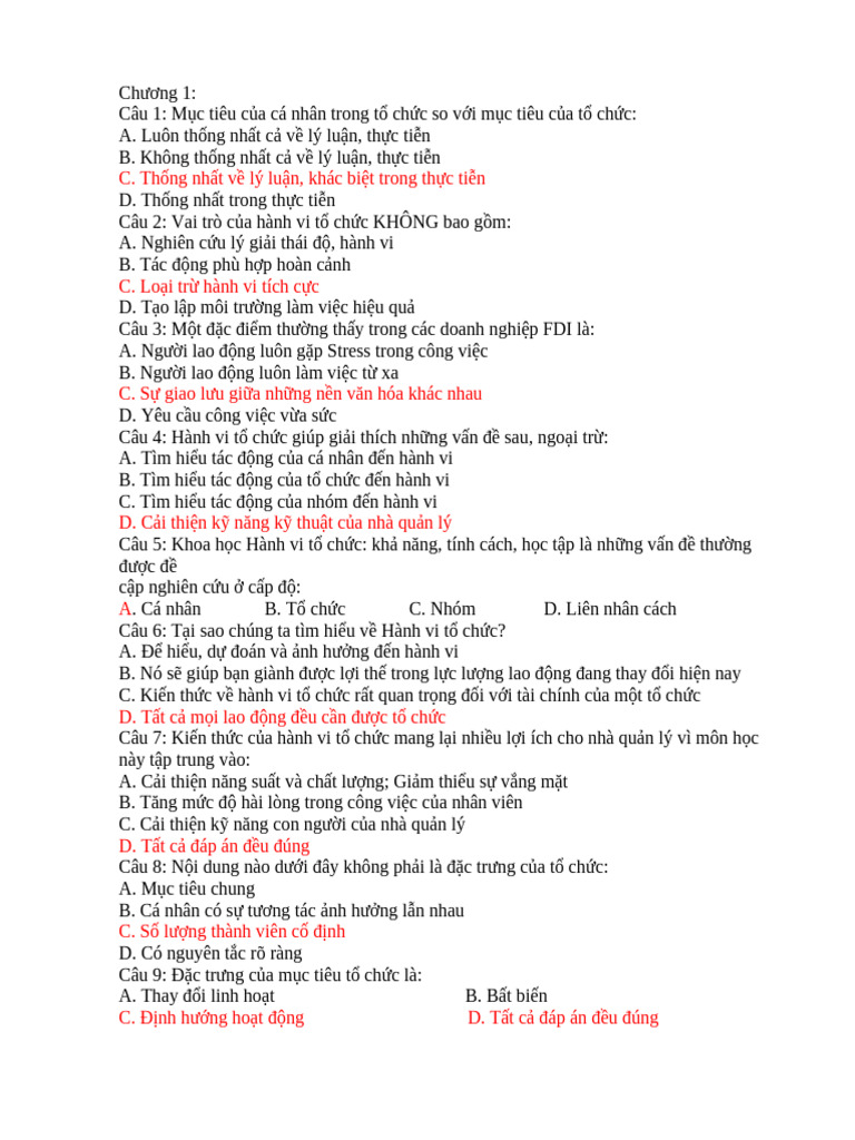 hÀNH VI T CH C | PDF