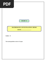 Grade 12 Maths Lit Scope 2025 | PDF | Probability | Measurement