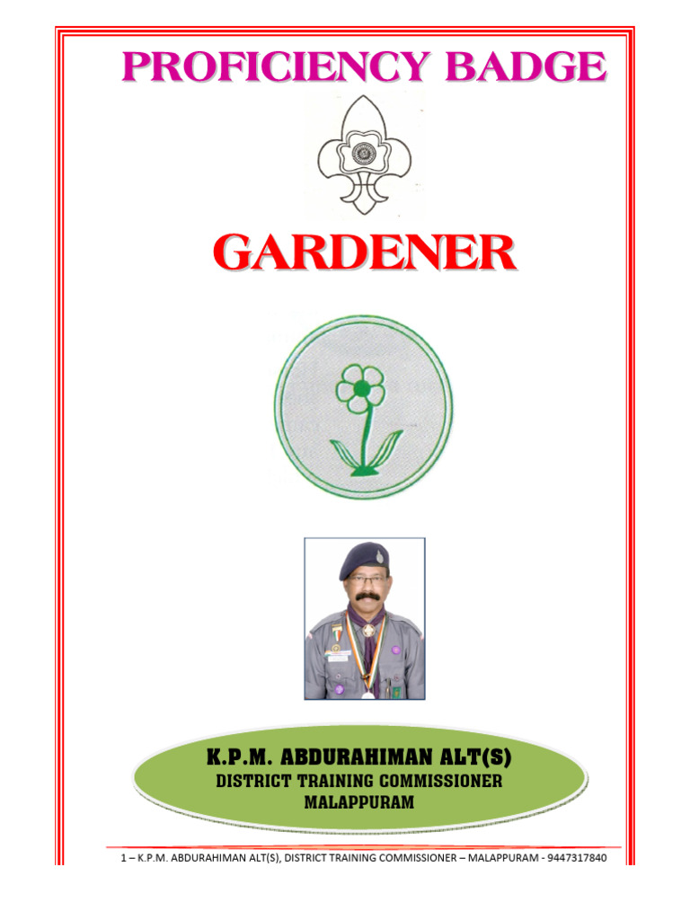 Gardener Prof. Badge Scout | PDF