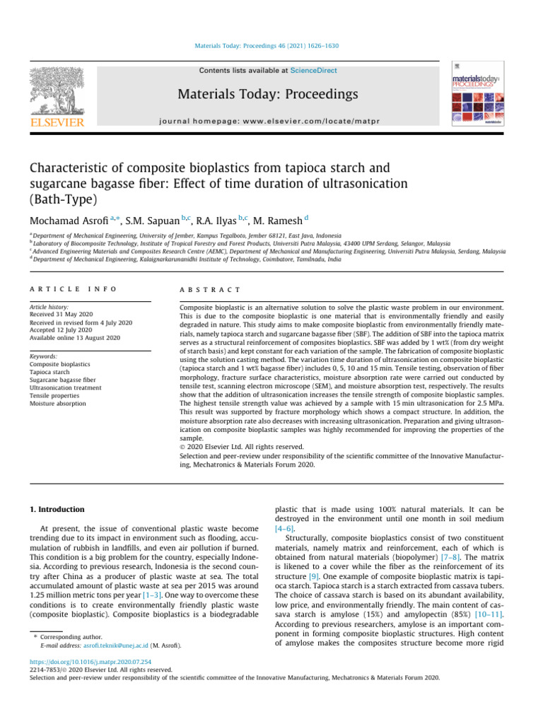 Asrofi 2021 Ultrasonik-Mekanik Characteristic of Composite Bioplastics ...