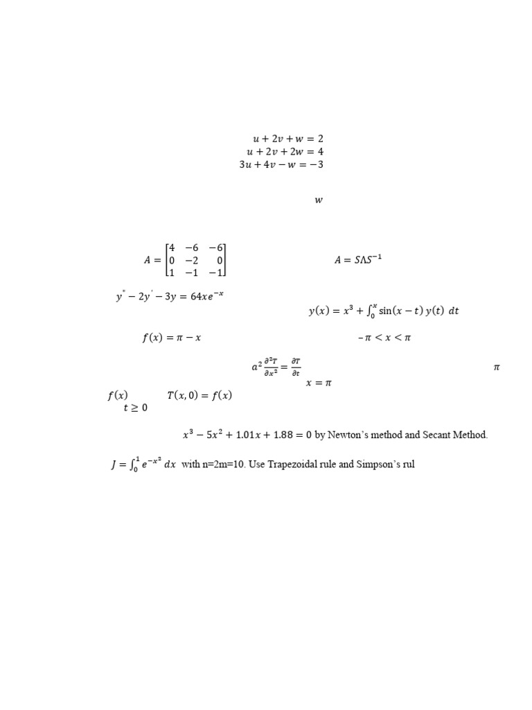 Aerospace Engineering Math Exam Guide | PDF