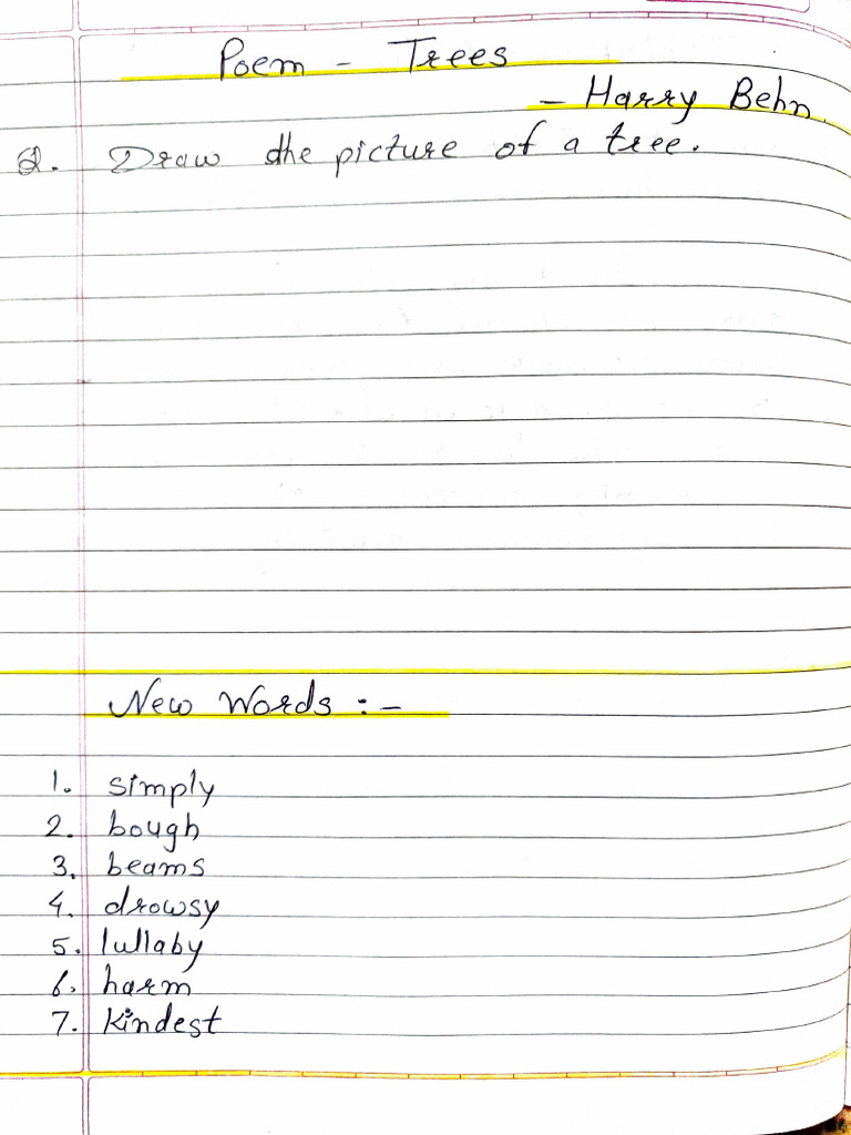 Grade 4 Poem Trees | PDF