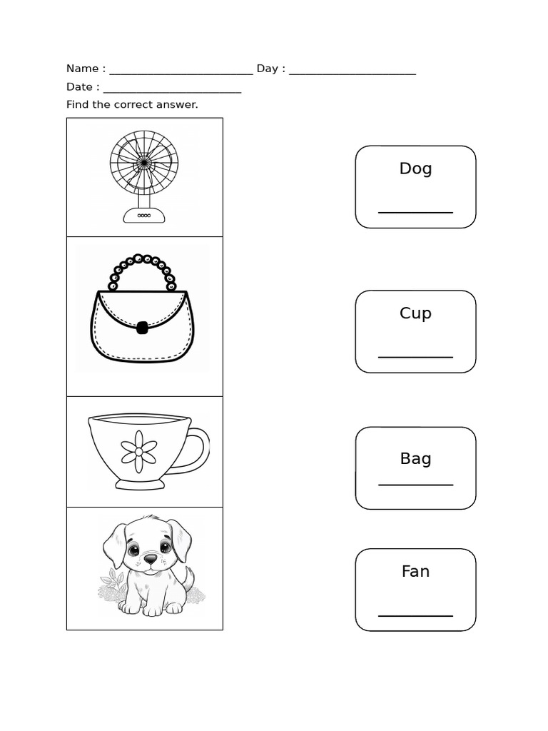 Answer Identification Worksheet | PDF