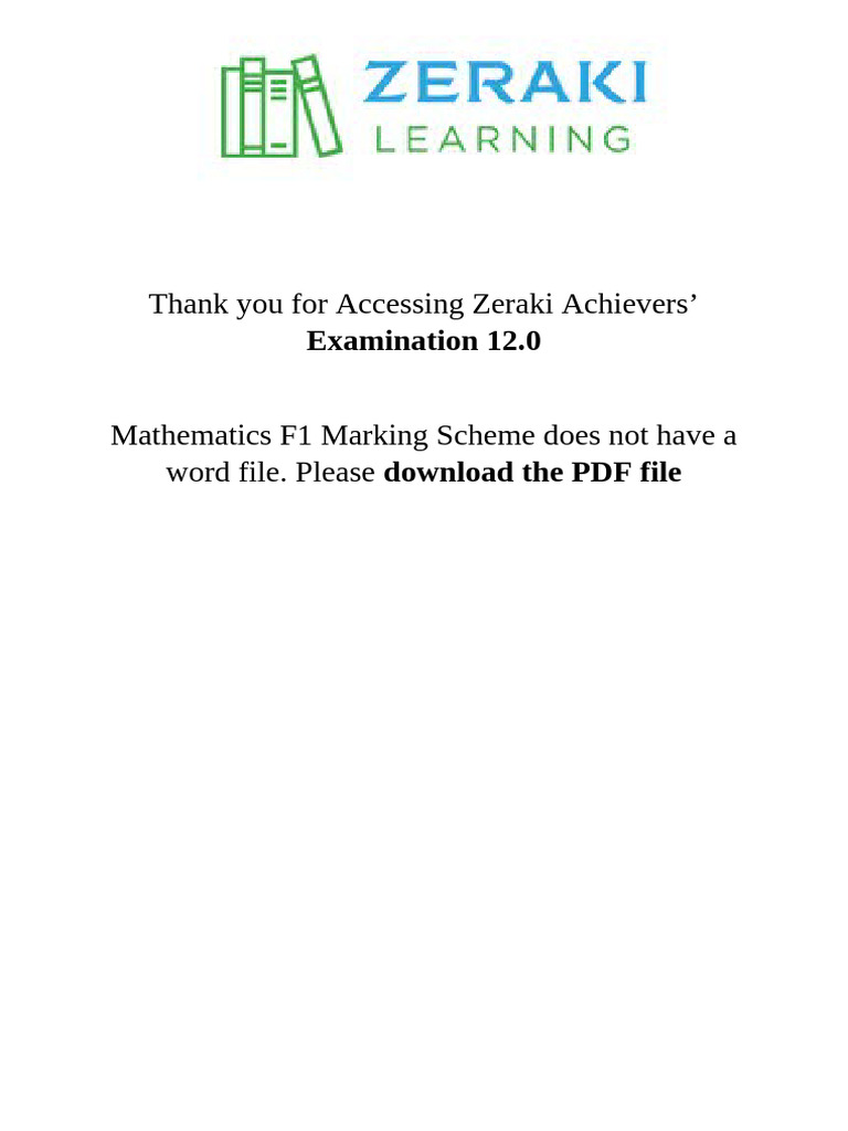 Mathematics - Mathematics - Marking Scheme | PDF