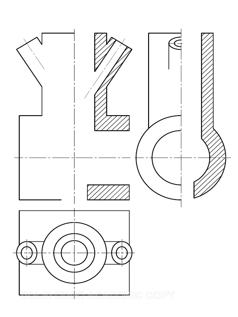 Engineering Graphics-CAD1 - Exercise1C | PDF