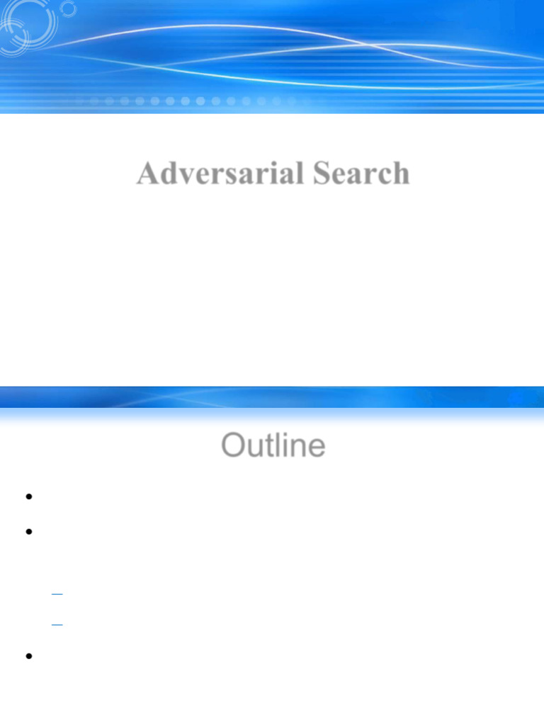 Adversarial Search in Game Theory | PDF | Applied Mathematics ...