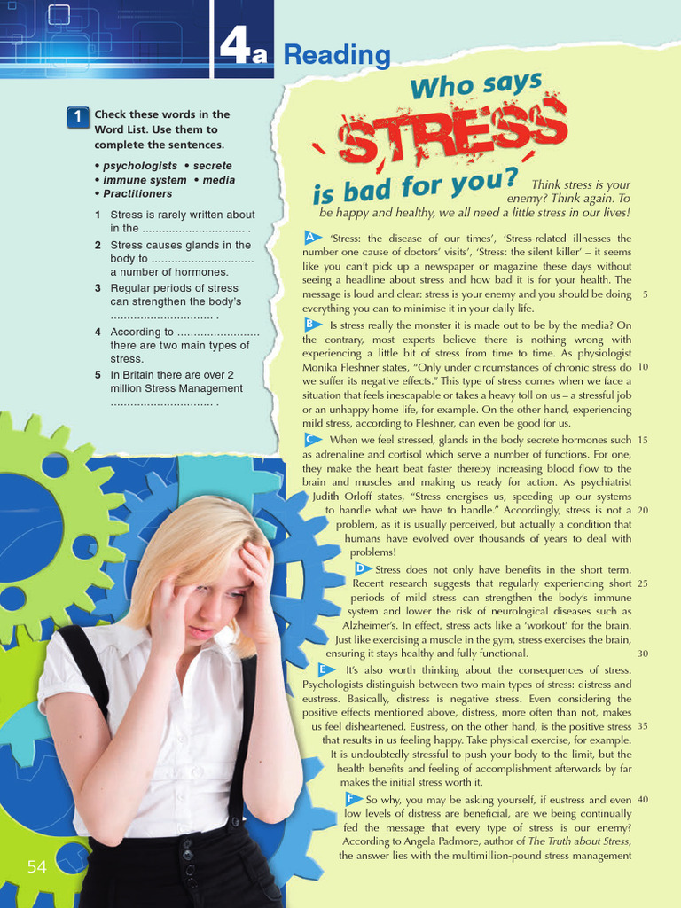 Who Says Stress Is Bad For You | PDF | Stress (Biology) | Psychology