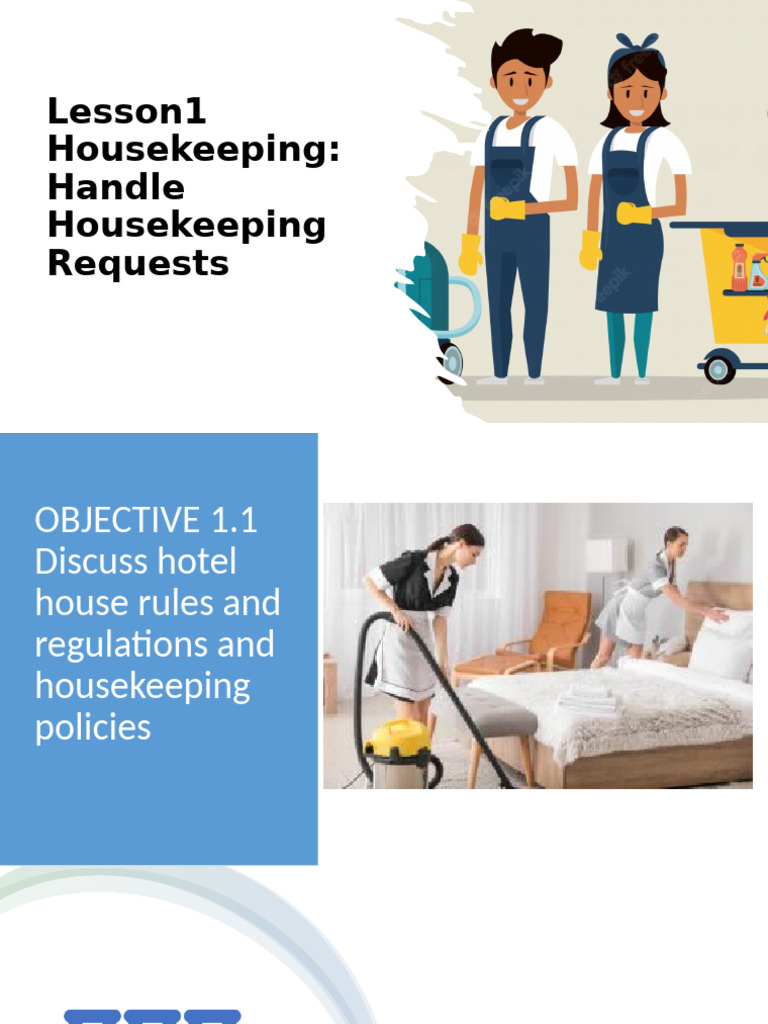 q1-Clas1 Handling Housekeeping Request | PDF | Housekeeping