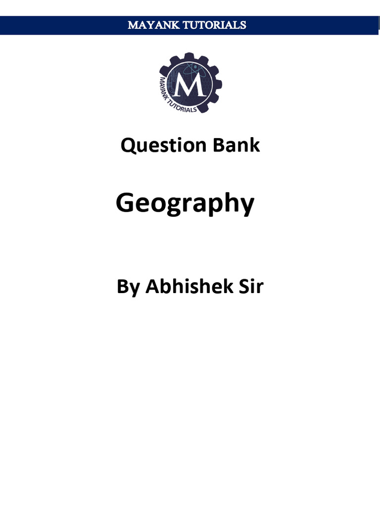 Geography Question Bank for Students | PDF | Brazil | River