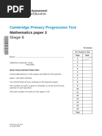 Grade 3 Cambridge Math Past Paper | PDF