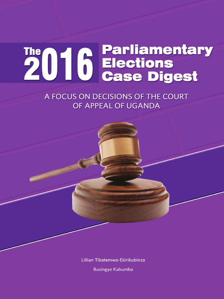 KituoCha Katiba Report Final Case Digest | PDF | Burden Of Proof (Law) | Precedent