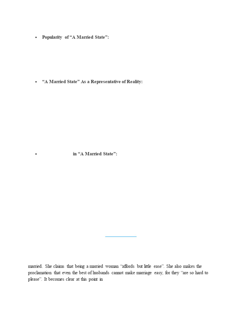 A Married State POEM Notes ENG LIT IGCSE | PDF | Marriage | Poetry