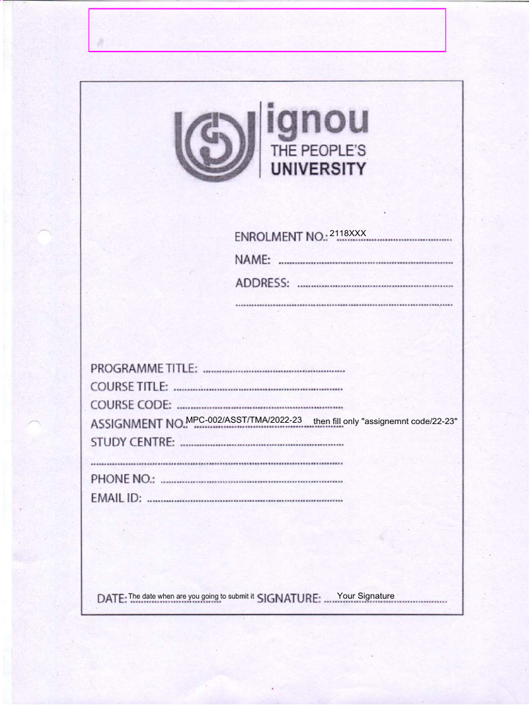 Sample Complete Assignment | PDF