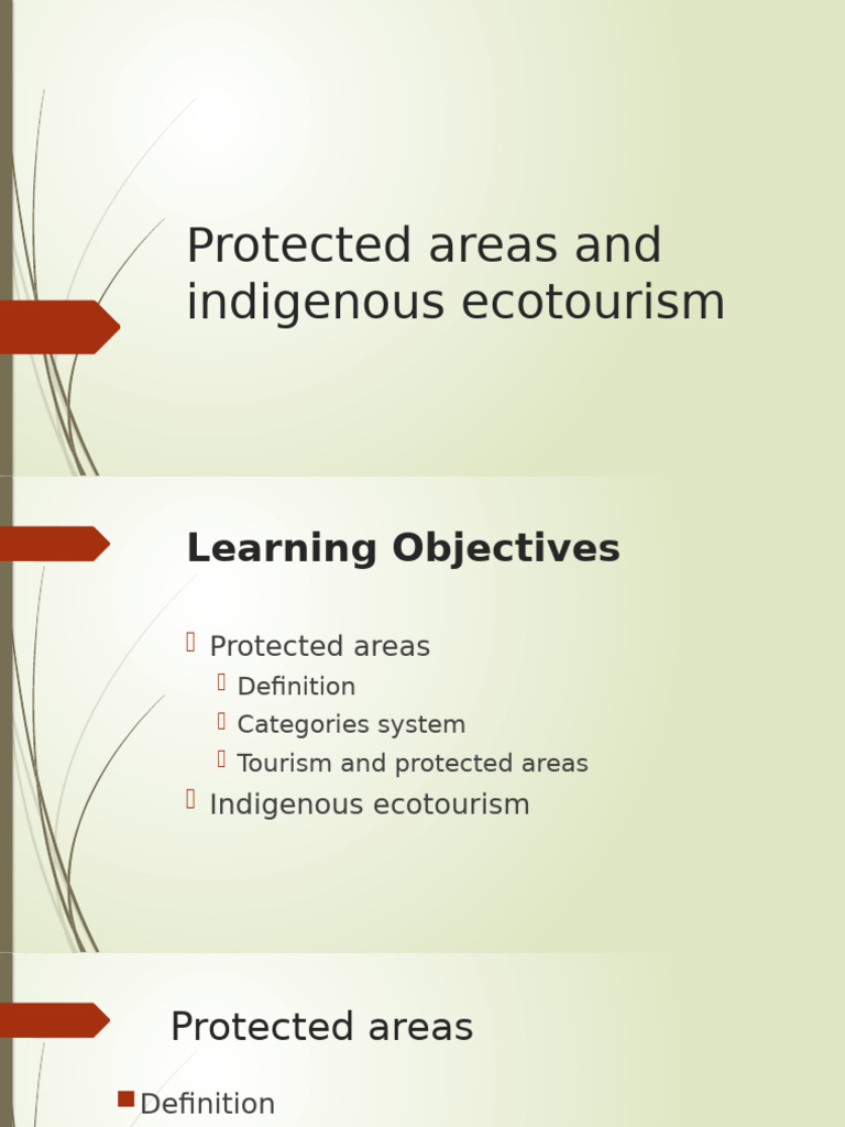 Week 9 Protected Areas and Indigenous Ecotourism | PDF | Protected Area ...