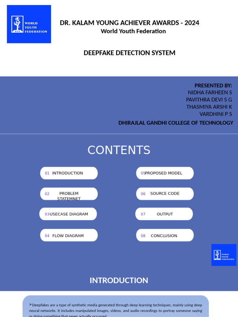 Deepfake Detection System Overview | PDF | Deep Learning | Machine Learning