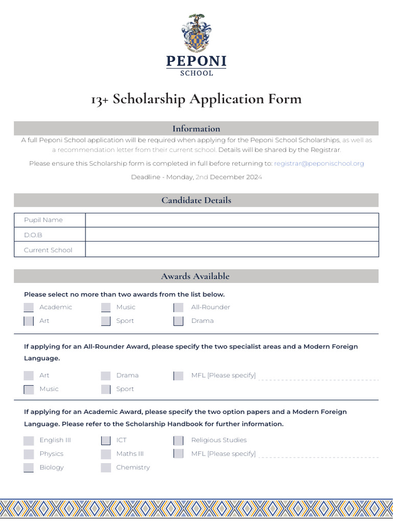 13 Application Form 2024 2025 | PDF | Sports