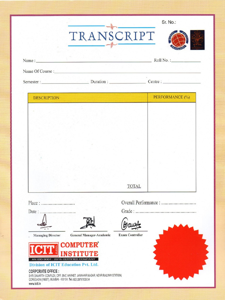 MS-OFFICE_TRANSCRIPT | PDF