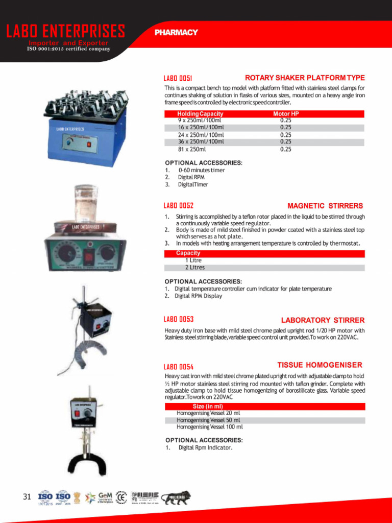 LABO ENTERPRISE Catalogue 2024-26-15 | PDF