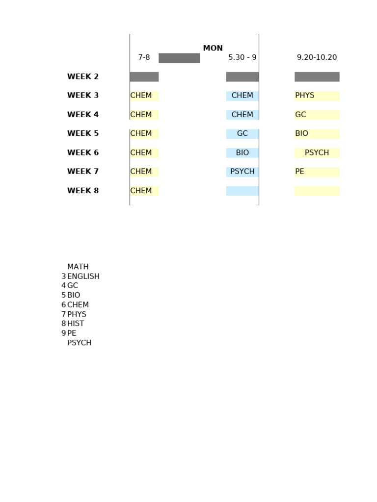 Timetable Version 1 Pdf Chemical Reactions Salt Chemistry