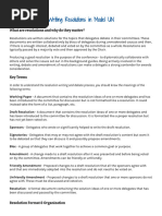 MUN Draft Resolution Guide | PDF | United Nations | International Relations