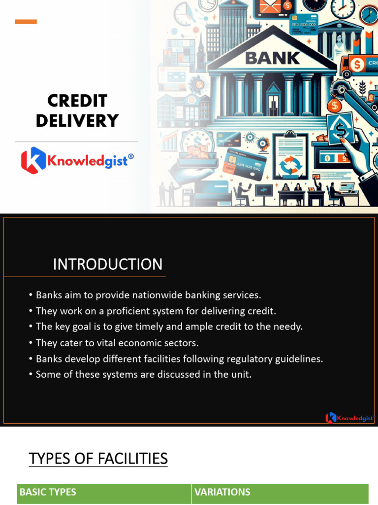 Credit Delivery and Lending Facilities | PDF | Syndicated Loan | Loans