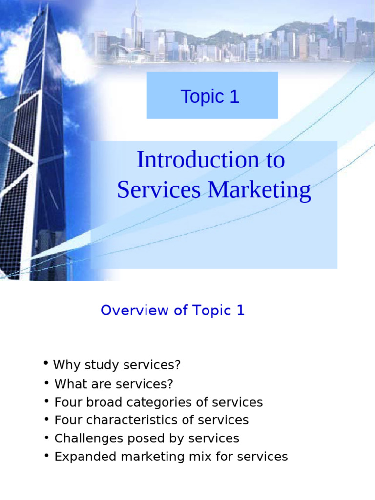 Introduction to Services Marketing | PDF | Marketing | Goods