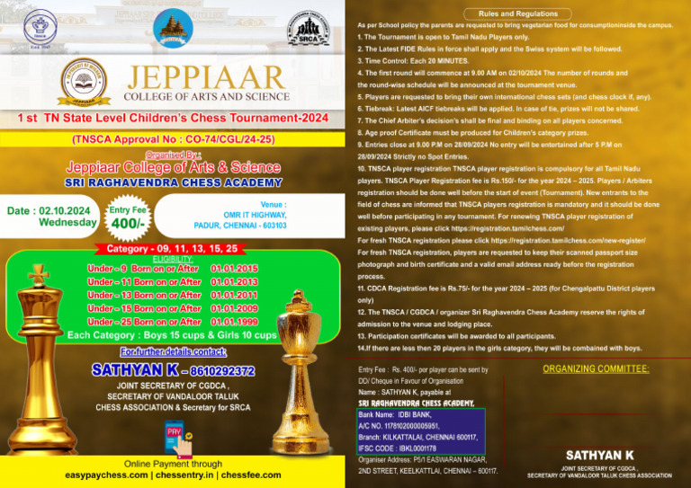 Jeppiaar Tournament | PDF