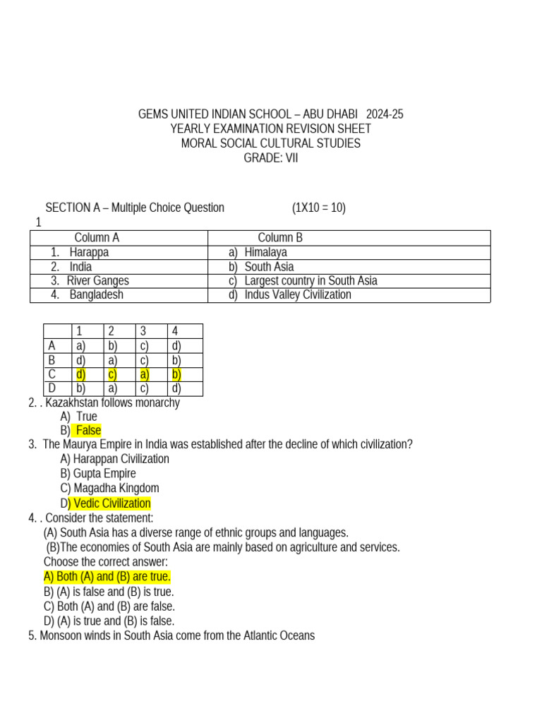 Kazakhstan History for Grade 7 Students | PDF | Central Asia | South Asia