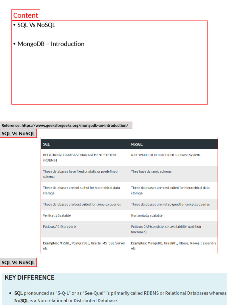 Introduction To MongoDB | PDF | No Sql | Mongo Db