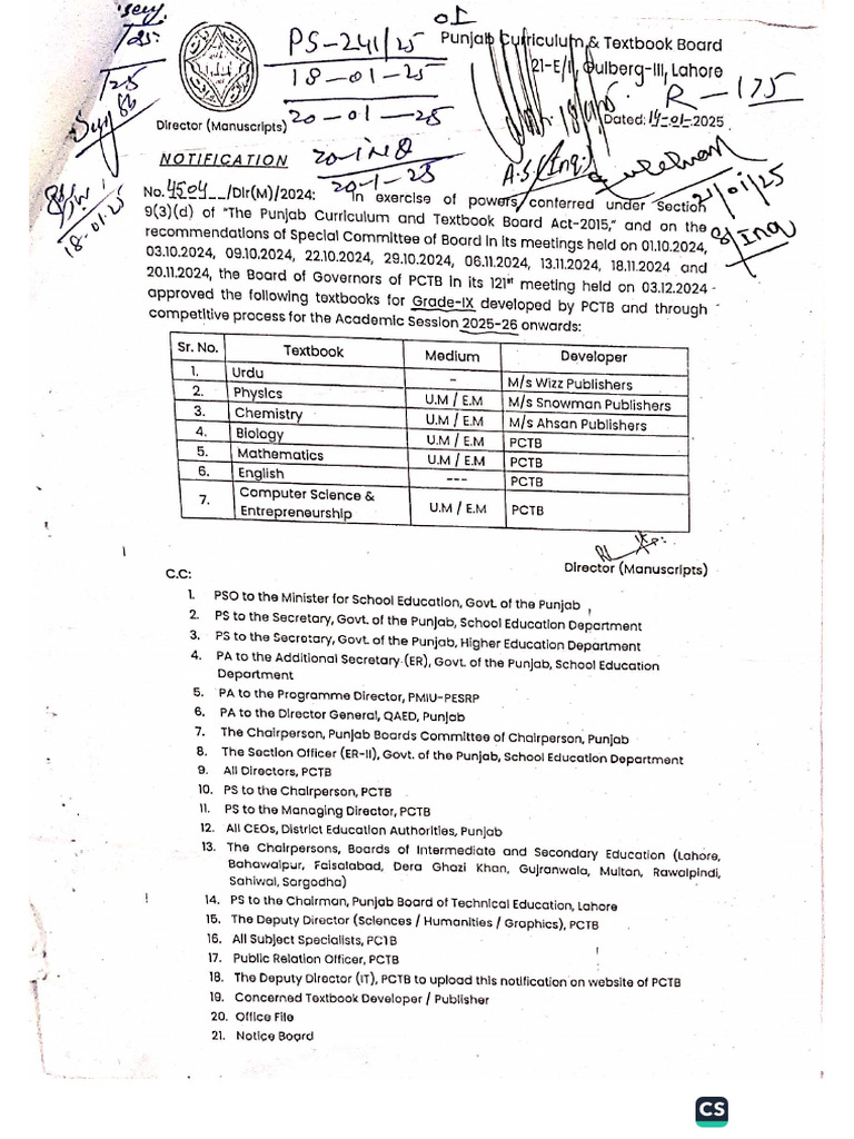 Notification 1 | PDF