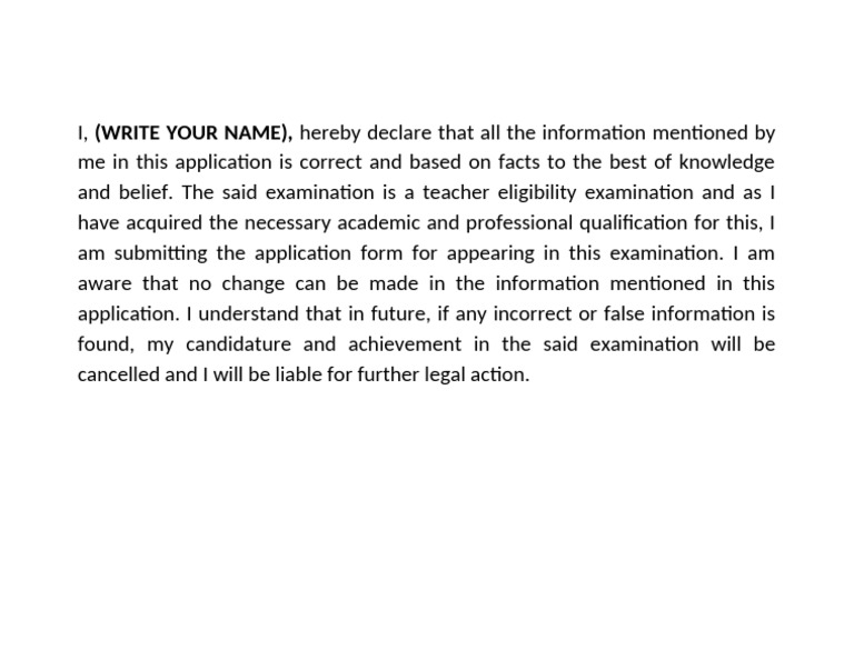 Tet Declaration | PDF