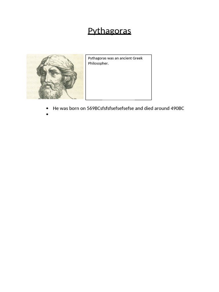 Pythagoras | PDF