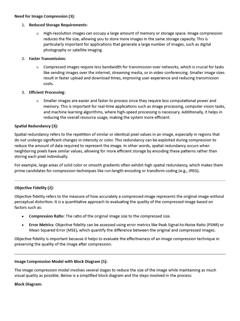 Benefits of Image Compression Techniques | PDF | Data Compression | Computer Data