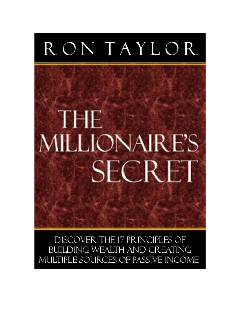 MILLIONAIRE'S SECRET | PDF | Cost Of Living | Income