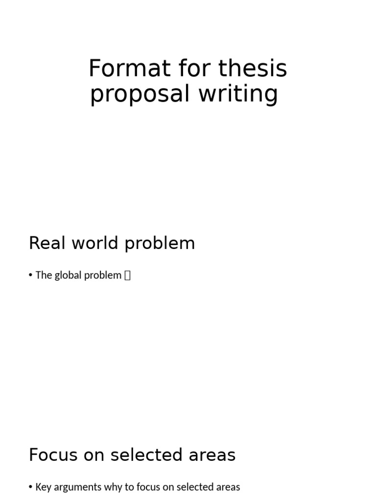 Clear Proposal Writing Format | PDF