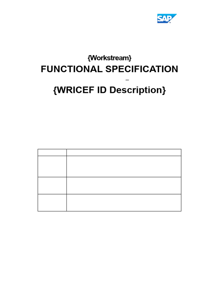 Functional Specification | PDF | Specification (Technical Standard) | Computer Science