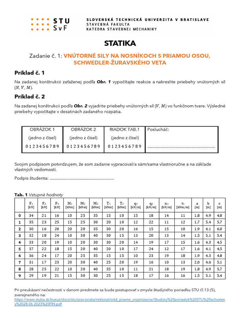 Statika 25 - Z1 | PDF