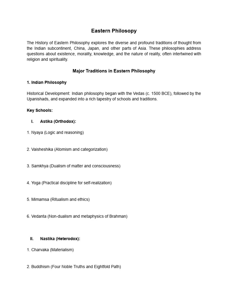 Eastern Philosophy | PDF | Eastern Philosophy | Indian Philosophy