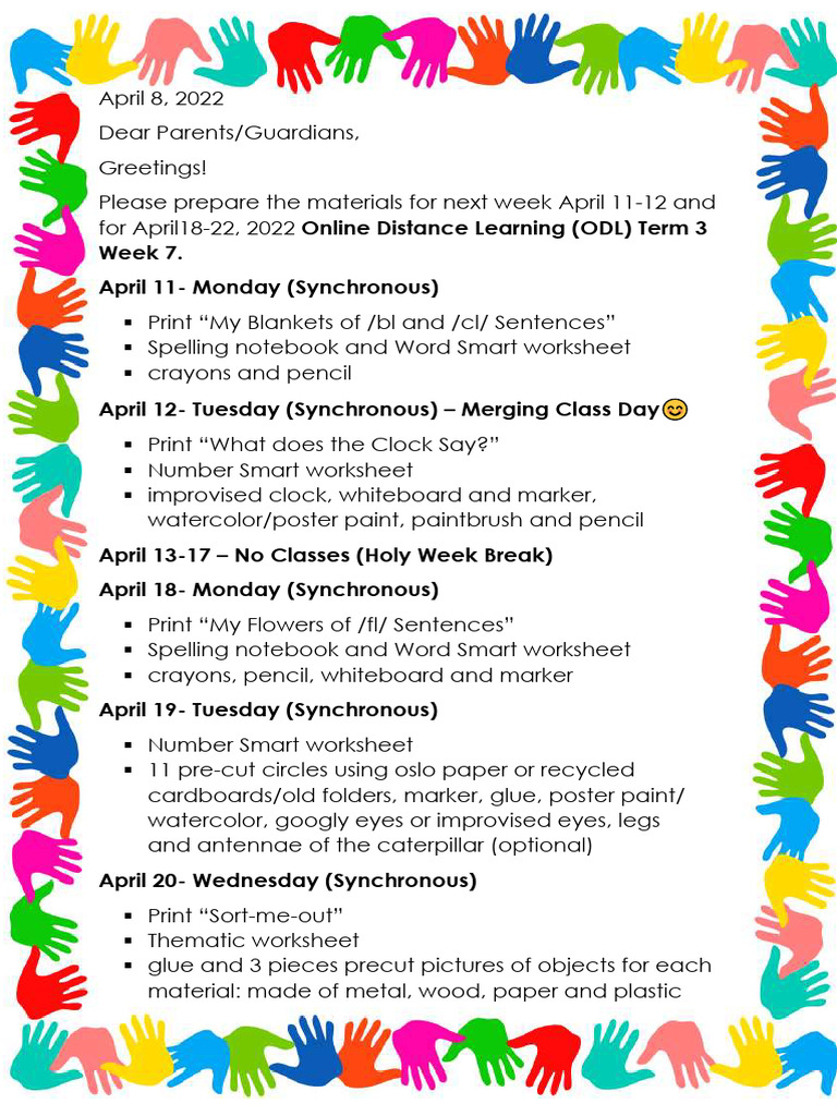 Materials For Week 7 Term 3 | PDF