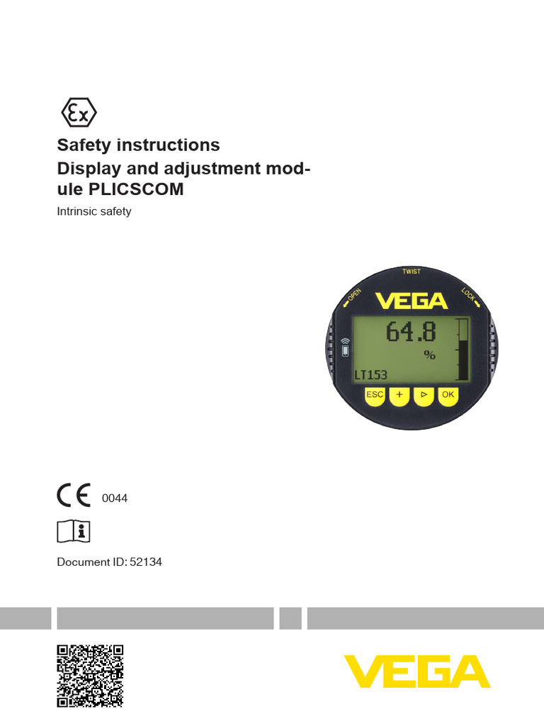 15.2.4 - B - Co. VEGA - PLICSCOM-ATEX | PDF | Electricity