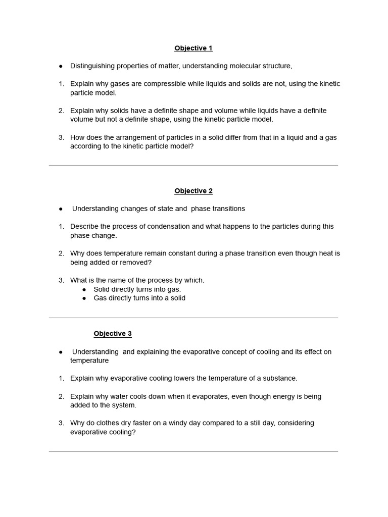 Grade 9 Physics Remidial | PDF | Evaporation | Heat