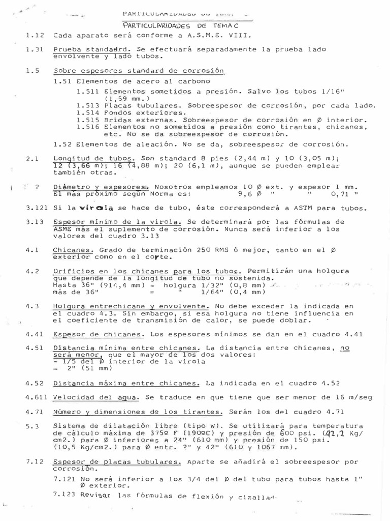 Particularidades TEMA-C | PDF
