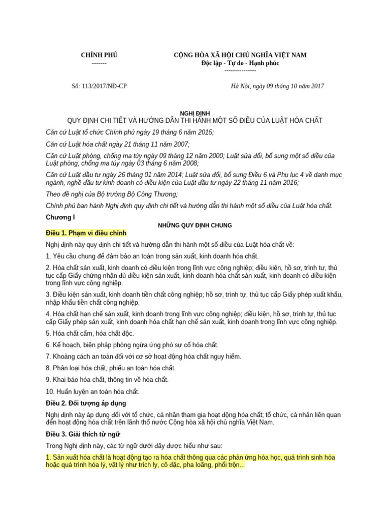 ND 113-2017-NĐ-CP | PDF