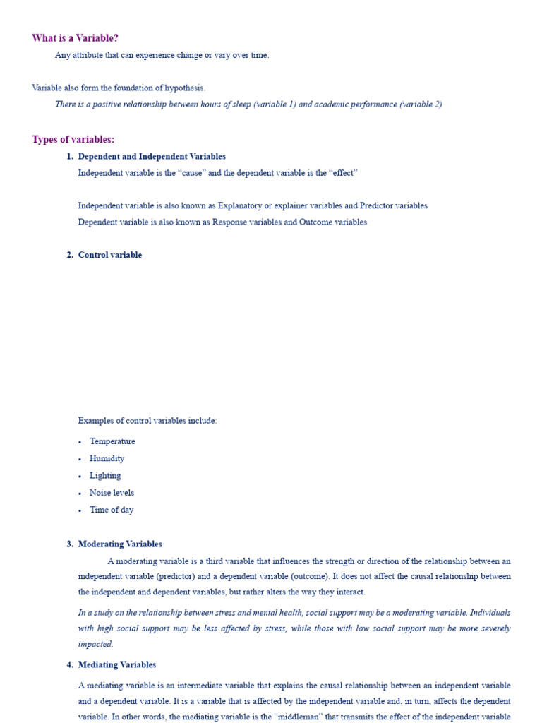 Variables | PDF | Dependent And Independent Variables | Social Support