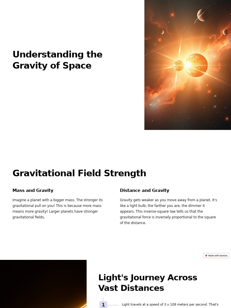 Exploring Gravity and Space | PDF | Gravity | Orbit