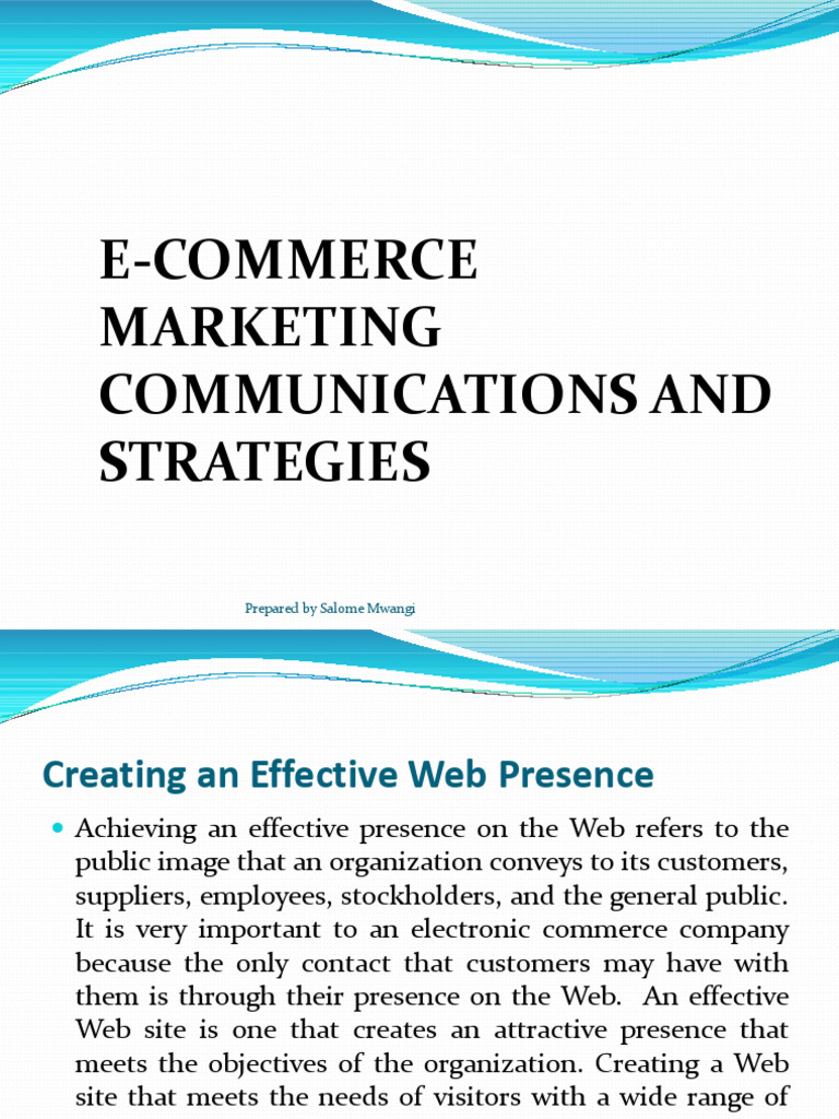 Lec 5 E - Commerce Marketing | PDF | World Wide Web | Internet & Web