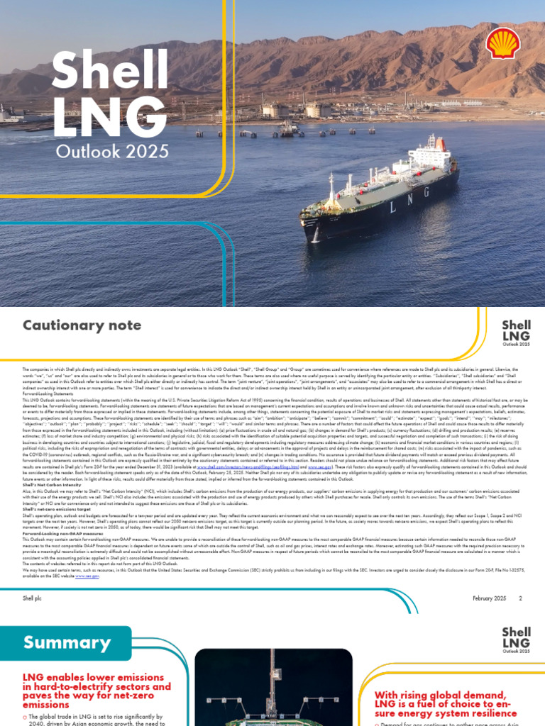 Shell LNG Outlook 2025 | PDF | Liquefied Natural Gas | Natural Gas