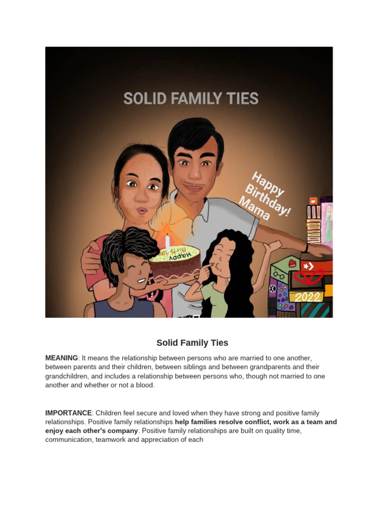 Strong Family Ties | PDF