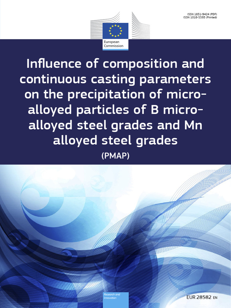 Influence of Composition and Continuous Casting Parameters-KINA28582ENN | PDF | Steel | Manganese